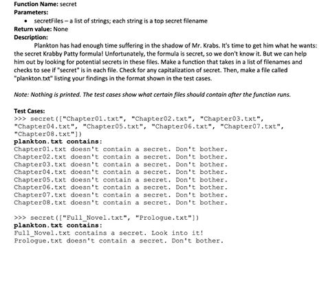 Solved Function Name Secret Parameters Secretfiles A