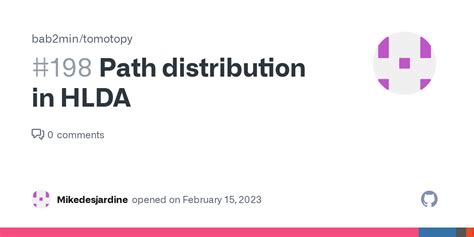 Path Distribution In Hlda · Issue 198 · Bab2mintomotopy · Github
