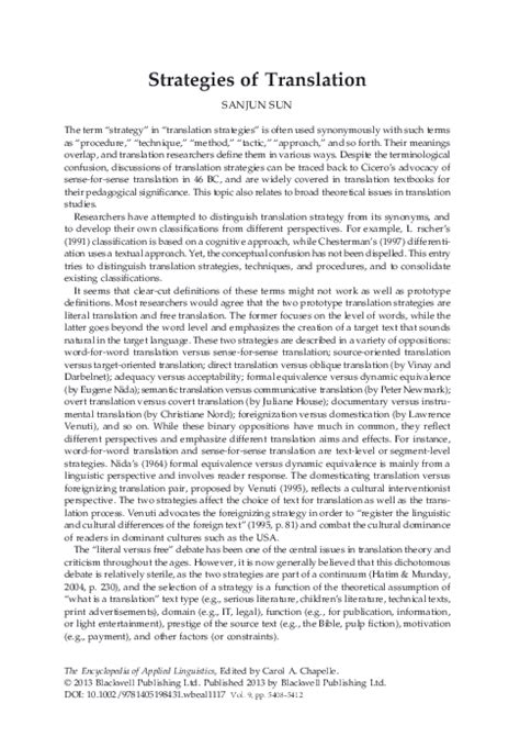 pdf strategies of translation