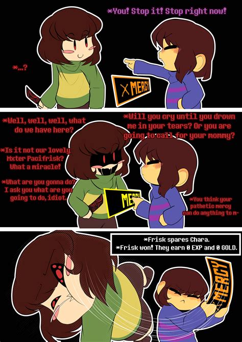 Frisk Chara Undertale комикс Undertale комиксы Undertale