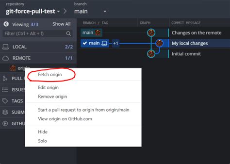 Git Pull Force GitKraken