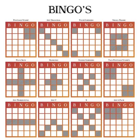 Bingo Pattern Examples 13 Free PDF Printables Experimente a emoção
