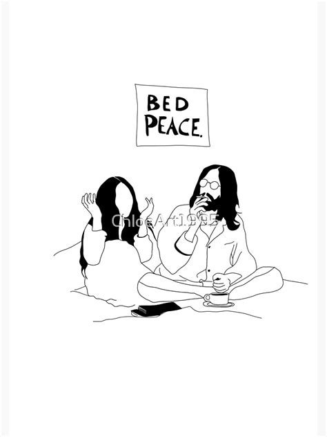 John Lennon And Yoko Ono Bed Peace Protest Poster For Sale By