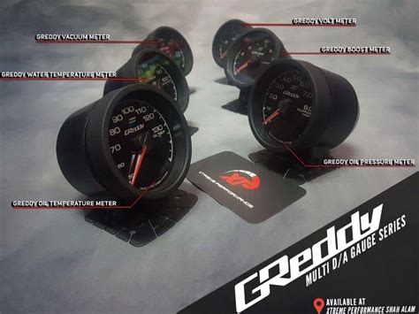 Greddy Water Temperature Multi DA Gauge Thailand 7 Color Analog Digital ...