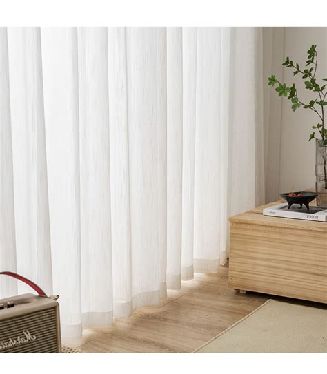 Blackpeacock【ready Stock】premium Soft Curtain Sheer Soft Langsir Putih