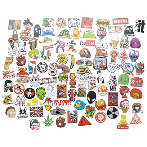 Set 100 Bucati Stickere Abtibilduri Real Men Pentru Laptop