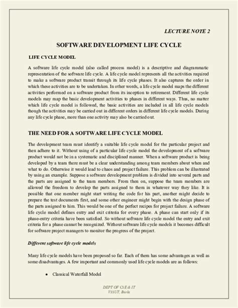 Pdf Software Developmet Life Cycle