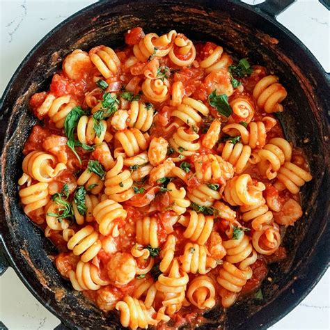 Trottole Pasta With A Shrimp Marinara Sauce Recipe Recipe Marinara