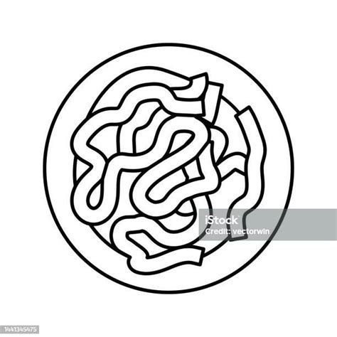Ilustrasi Vektor Ikon Garis Ubi Jalar Pasta Ilustrasi Stok Unduh