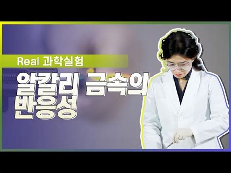 알칼리 금속의 반응성 l Real 과학 실험 YouTube