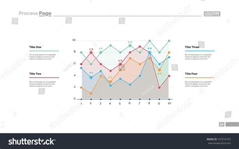 Detailed Line Graph Slide Template Stock Vector Royalty Free Shutterstock
