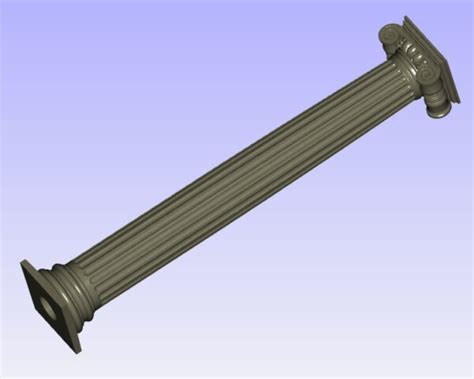 Stl Column Model 3d Stl Model For Cnc