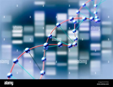 conceptual illustration of dna deoxyribonucleic acid sequencing and