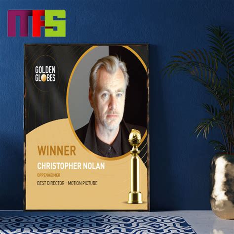 Christopher Nolan 2024 Golden Globes Best Director Motion Picture