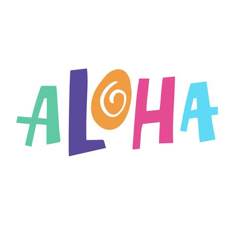 Aloha Text Summer Holiday Sign Png