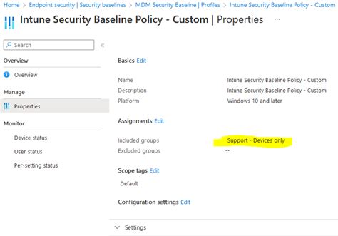 Privileged Access Management And Intune Security Baseline Policy