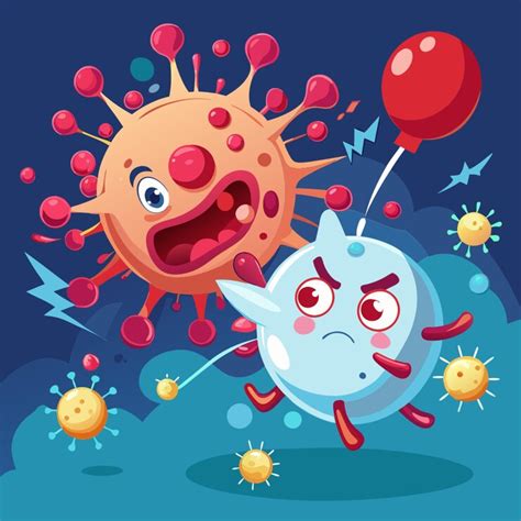 Control Immune System Inflammation Vector Illustration Premium Ai