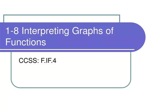 PPT - Interpreting Graphs of Functions in Real-World Scenarios PowerPoint Presentation - ID:9732540