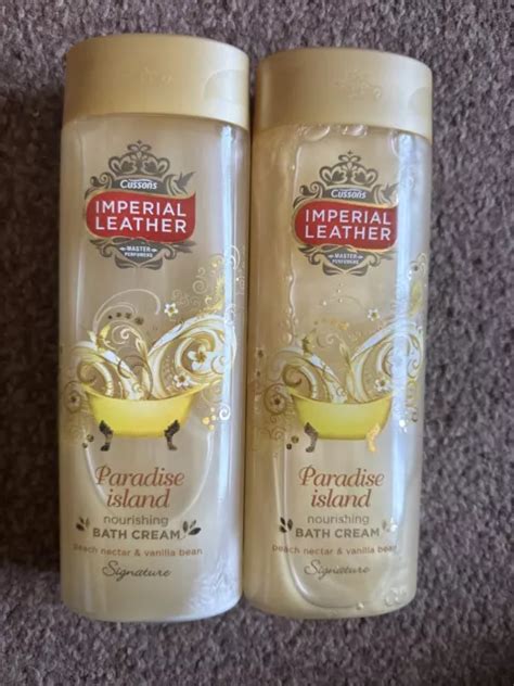 2x Imperial Leather Paradise Island Peach Nectar And Vanilla Bean Bath Cream 500ml £1200