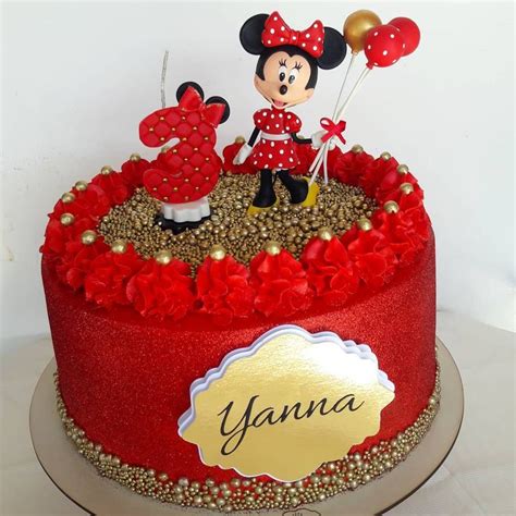 Pin De Nubia Pandolfi Em Bolos Bolo Minnie Bolo Minnie Vermelha