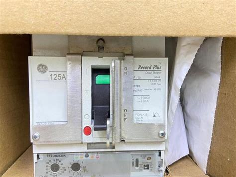 General Electric FEN34DB125KF MOLDED CASE CIRCUIT BREAKER 125A 480V 3P
