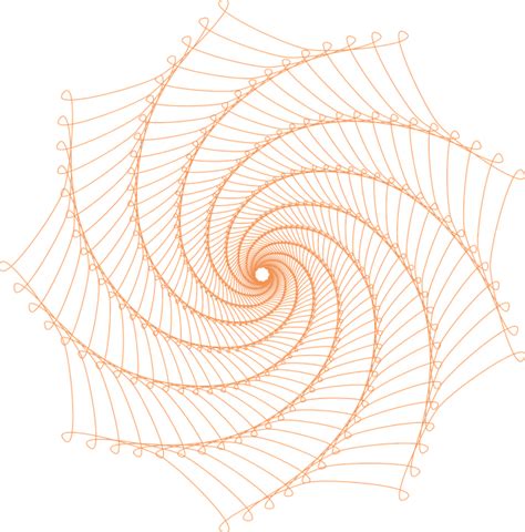 Spirograph パターン オレンジ Pixabayの無料ベクター素材