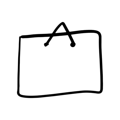 Rectangular Hand Drawn Frame Doodle In Linear Style With Scribble