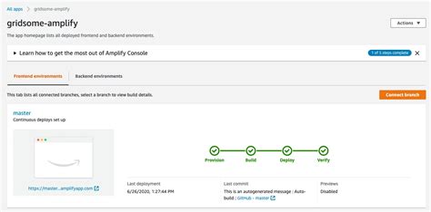 Deploy A Gridsome Site Javascript Aws Amplify Gen Documentation