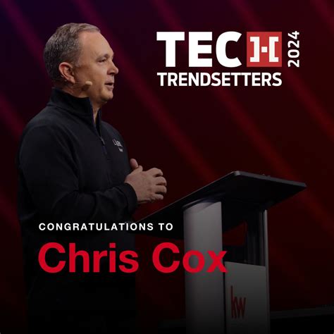 Congratulations To Chris Cox Chief Technology And Digital Officer Of Keller Williams Realty Inc