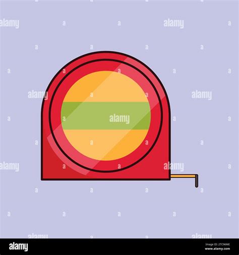 Inch Ft Measuring Tape Vector Icon Illustration Height Length Measure Vector Stock Vector Image