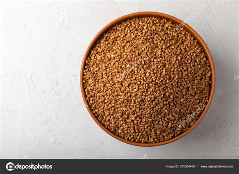 Buckwheat Bowl Textured Background Raw Buckwheat Ingredients Gluten