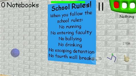 Baldi School Rules Youtube