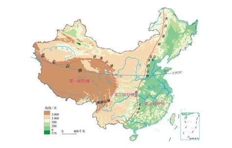 中国地理中，第一、第二、第三阶梯的分界线是什么 百度经验