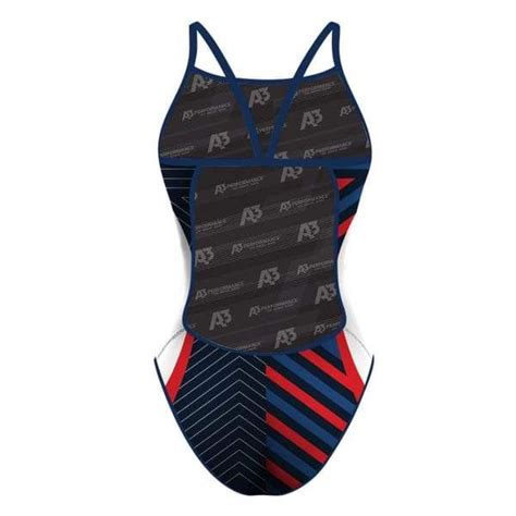 A3 Performance Usa Stars Female Flashback Swimsuit Athletic Tank Tops