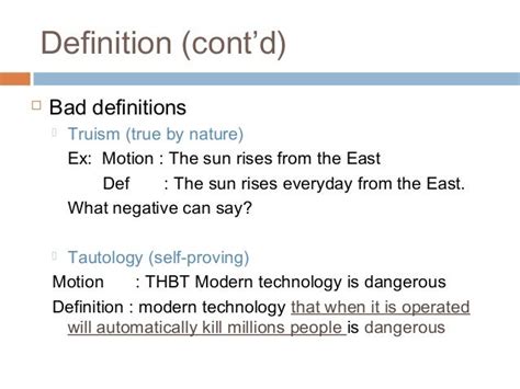Definition And Parameter