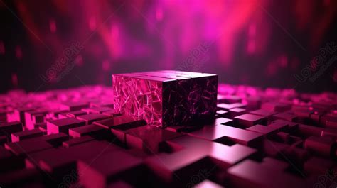 어두운 마젠타색 3d 큐브 연단 배경에 추상 배경이 미치는 영향 3d 배경 연단 배경 마젠타 배경 이미지 Hd 3d 연단 마젠타 배경 사진 무료 다운로드