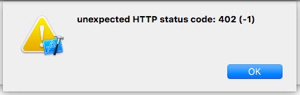 Ios Xcode Unexpected Status Code Stack Overflow