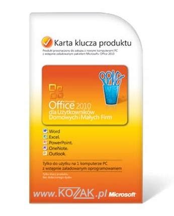 MS Office 2010 PL PKC Home and Business T5D-00311 - Sklep, Opinie, Cena ...