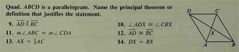Answered Quad Abcd Is A Parallelogram Name The Bartleby