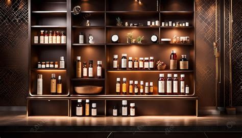 Medicine Shelf Background Premium Ai Generated Image