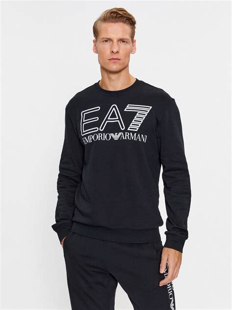 Ea7 Emporio Armani Sweatshirt 6rpm08 Pjshz 1200 Schwarz Regular Fit