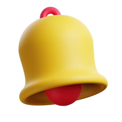 Ring In The School Day With This Charming 3d Icon Of A School Bell