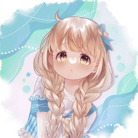 Safebooru 1girl Blonde Hair Blush Bow Bowtie Braid Brown Eyes