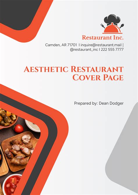free restaurant service proposal template to edit online