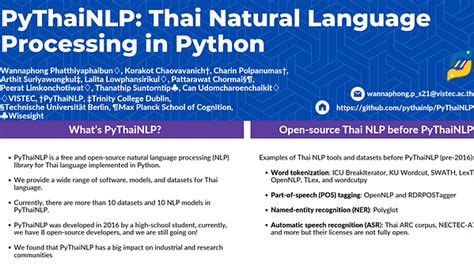 Underline Pythainlp Thai Natural Language Processing In Python