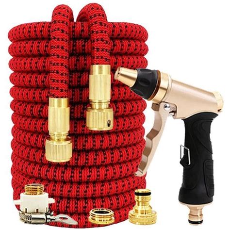 Dévidoir Hose kit 10 1 2 25ft 7 5m Tuyau arrosage télescopique