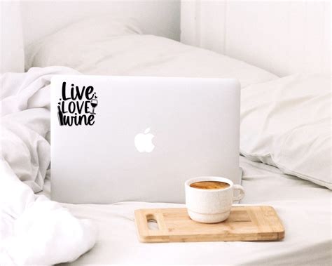 Wine Themed Vinyl Decals Wine Glass Decor Waterbottle Decals Laptop