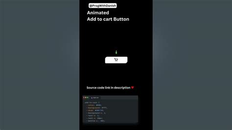 Animated Add To Cart Button Coding Learnhtml5andcss3 Youtube