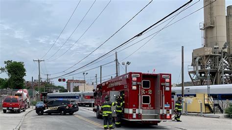 Driver Taken To Hospital After Truck Train Collide In Norwalk