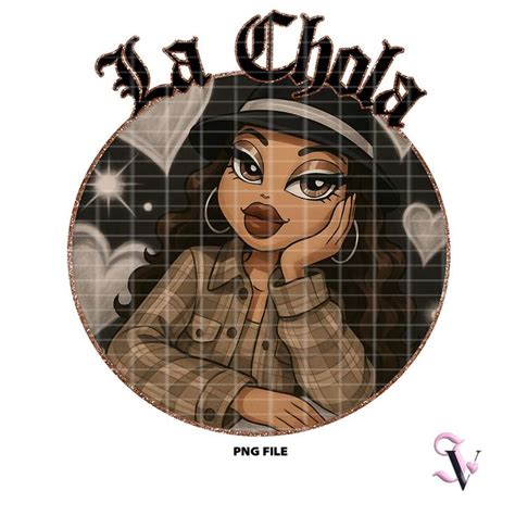La Chola Old School Chicana Png Y2k Backdrop Old School Chola Chibi
